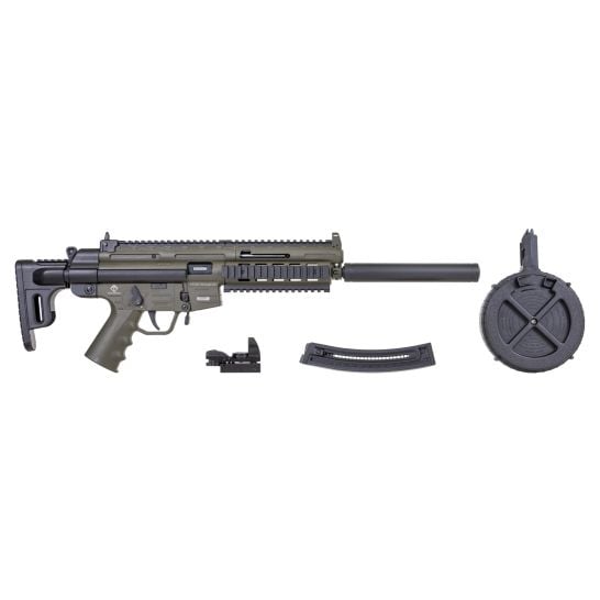 GSG-16 16.25" 22lr 22rd Rifle Package w/ ATI DUO Sight and 110rd Drum ...
