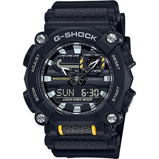 Casio G-Shock GA900-1A Analog/Digital Wrist Watch, Black - GA9001A ...