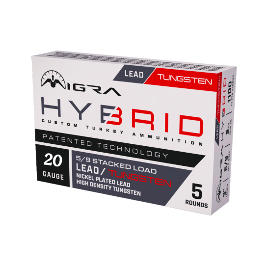 Migra Hybrid 20 Gauge 3" #5 Lead/#9 Tungsten 1-1/2oz Custom Turkey Load ...