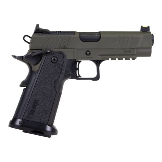 Tisas 1911 Carry Double Stack 4.25" 9mm 18rd Pistol, ODG/BLK - 12500902 ...