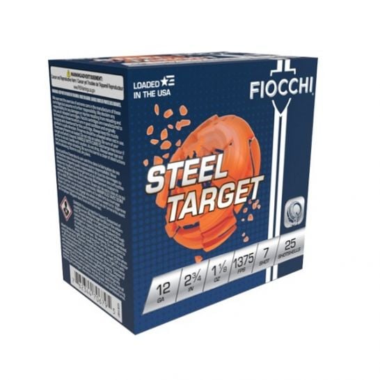 Fiocchi Steel Target 12 Gauge 2.75" #7, 25rds - 12S1187 | Palmetto ...