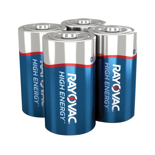 Rayovac High Energy D-Cell Alkaline Battery - 1.5 V/12000 mAh, Reliable ...