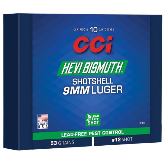 CCI HEVI-Bismuth 9mm 43 gr #11 10rds Handgun Shotshell for Precision ...
