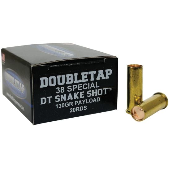 DoubleTap Ammunition DT SnakeShot .38 Special 130 gr #9 20rds Handgun ...