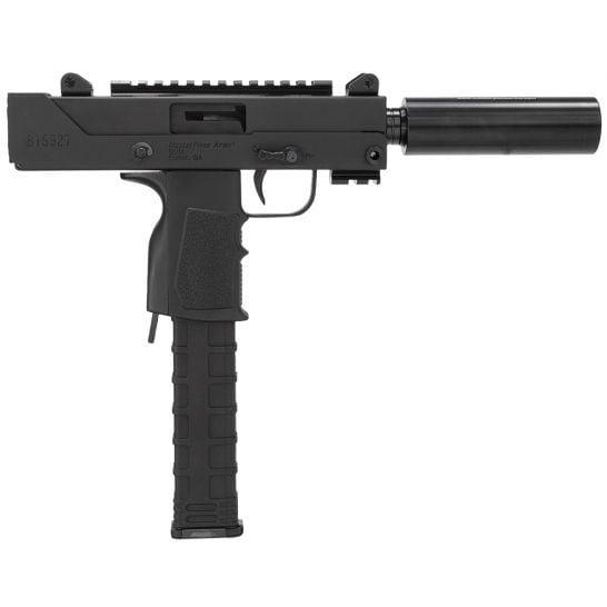 Masterpiece Arms Defender 9mm 30+1 Semi Auto Blowback Pistol, Black ...