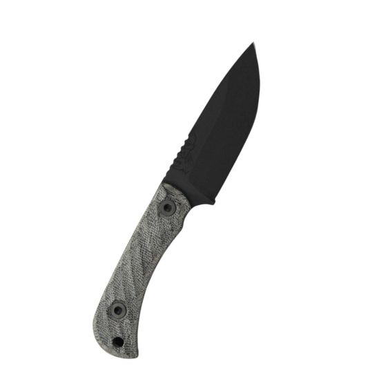 Half Face Blades CAVNER JR. S45VN Steel with Armor Black Finish/Micarta ...