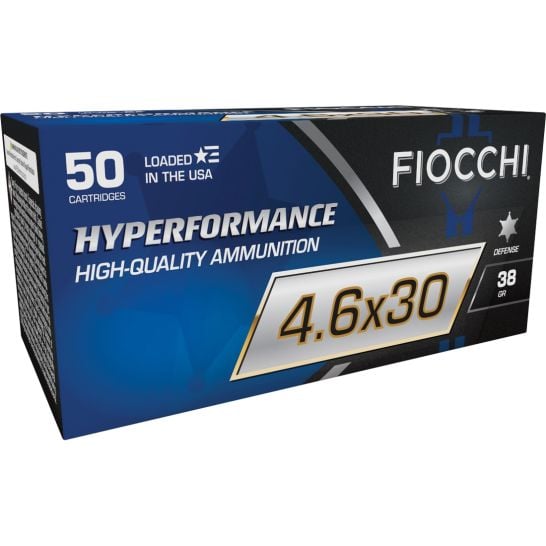 Fiocchi Hyperformance Defense 4.6x30mm HK 38 gr THP 50rds Rifle Ammo ...