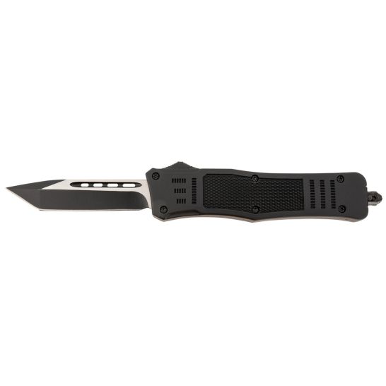 Steel River Spartan Medium Folding/OTF Knife, Tanto, Black - Sturdy ...