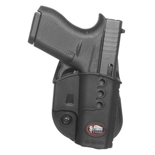 Fobus Evolution Right Hand Glock 42 Holster, Smooth Black - GL42ND ...
