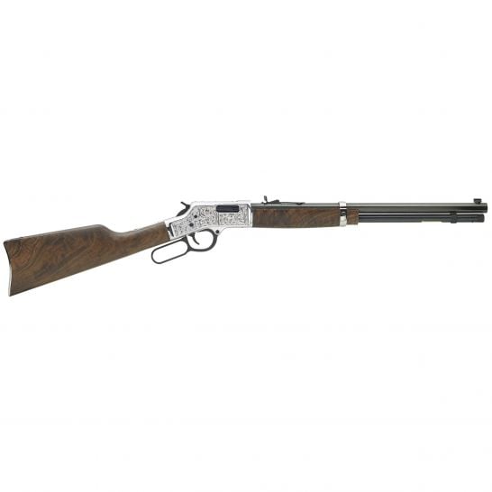 Henry Big Boy Silver Deluxe Engraved .45 Colt Lever Action Rifle, Brown ...