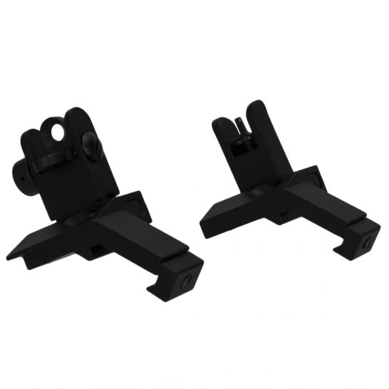 Tacfire 45 deg Front/Rear Flip-Up Iron Sight for AR Rifles - IS003 ...