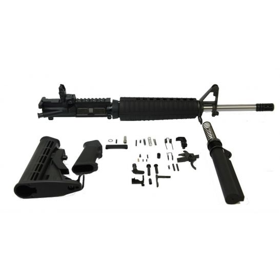 PSA 16" Stainless Mid-length 5.56 NATO 1:7 Freedom Rifle Kit with MBUS ...