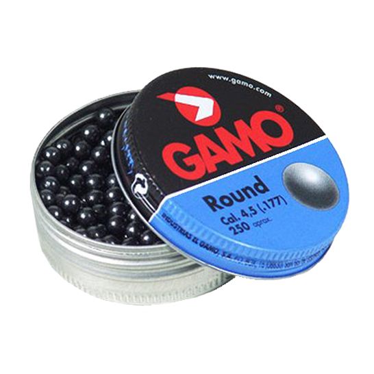 Gamo Outdoor Roundball BB's .177 7.6 gr Round Pellet, 250/pack ...
