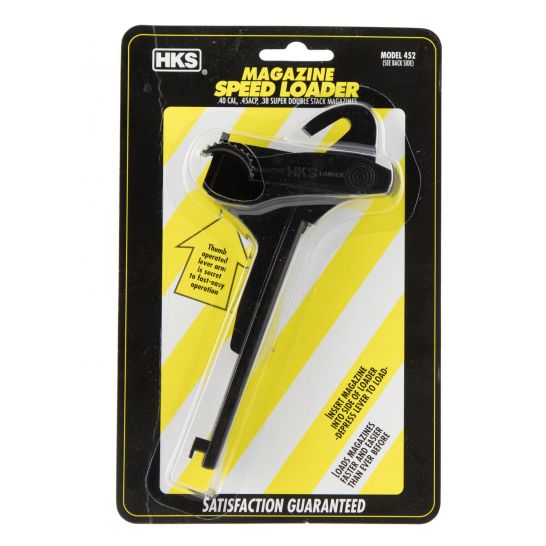 HKS Double Stack .45 ACP Plastic Adjustable Magazine Speedloader, Black ...