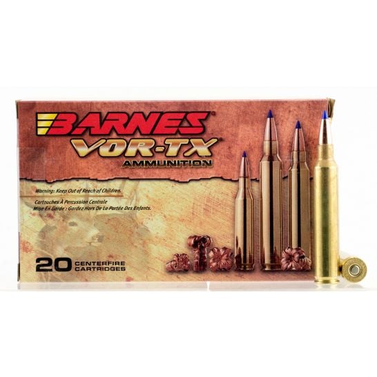 Barnes Bullets VOR-TX 165 gr Tipped TSX Boat Tail .300 RUM Ammo, 20/box ...