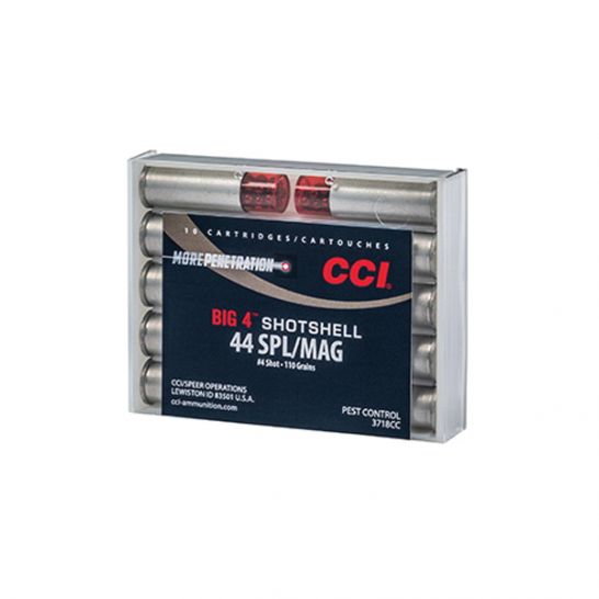 CCI BIG 4 110 gr Shotshell #4 Shot .44 Spl Ammo, 10/box - 3718CC ...