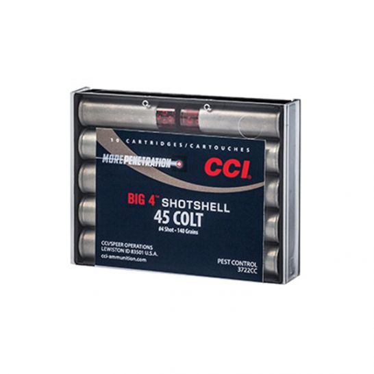 CCI BIG 4 140 gr Shotshell #4 Shot .45 Colt Ammo, 10/box - 3722CC ...
