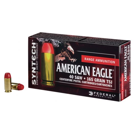 Federal American Eagle Syntech Range 165 gr Total Syntech Jacket Flat ...
