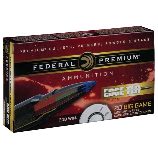 Federal Prem. Edge TLR 175 gr Terminal LR 308 Ammo 20rds - P308 Ammo ...
