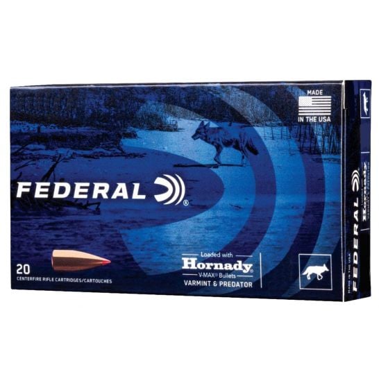 Federal Varmint and Predator 60 gr Hornady V-Max .224 Valkyrie Ammo, 20/box - V224VLKVM60 ...