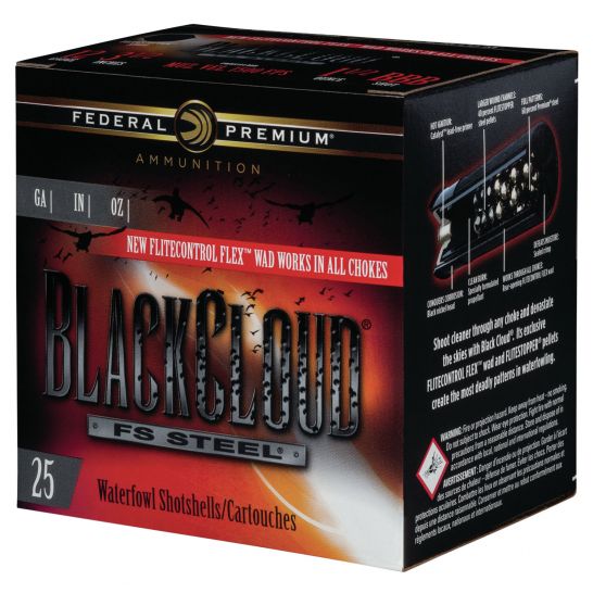 Federal Black Cloud FS Steel 3" 20 Gauge Ammo 1, 25/box - PWBX209 1 ...