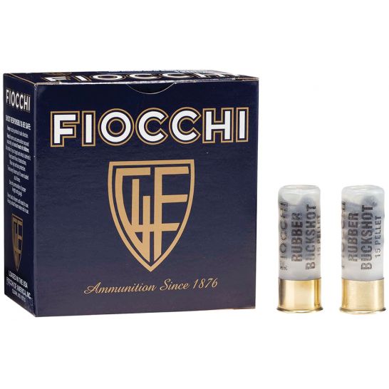 Fiocchi Exacta Special Use 2.75" 12 Gauge Ammo Rubber Buckshot, 10/box ...