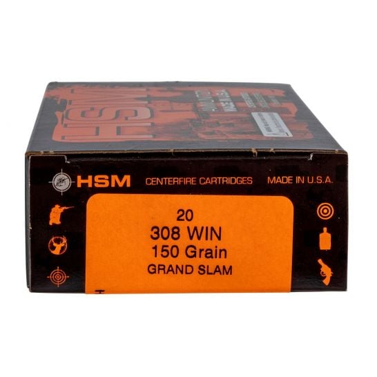 HSM Grand Slam 308 Ammo 20rds - 308 Ammo 20N | Palmetto State Armory