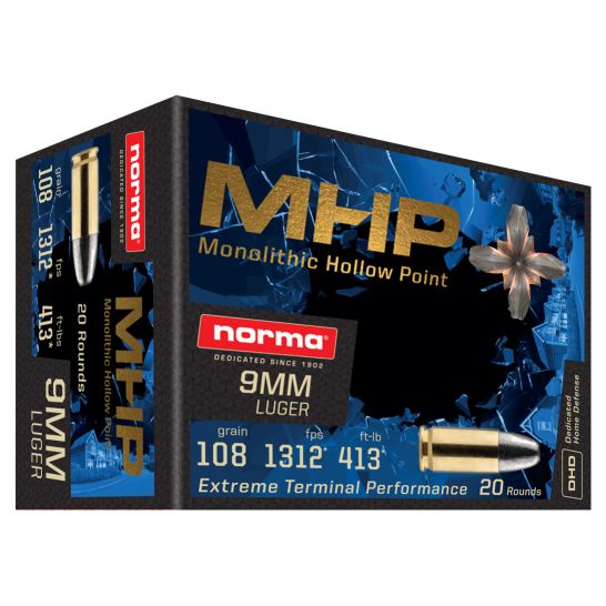 Norma MHP 9mm Ammo108 gr 299740020 - Shop Deals | Palmetto State Armory