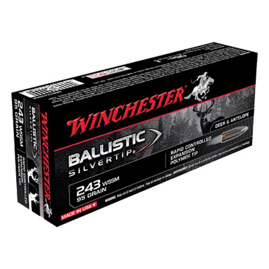 Winchester Ammunition Ballistic Silvertip 95 gr Polymer Tip .243 WSSM ...