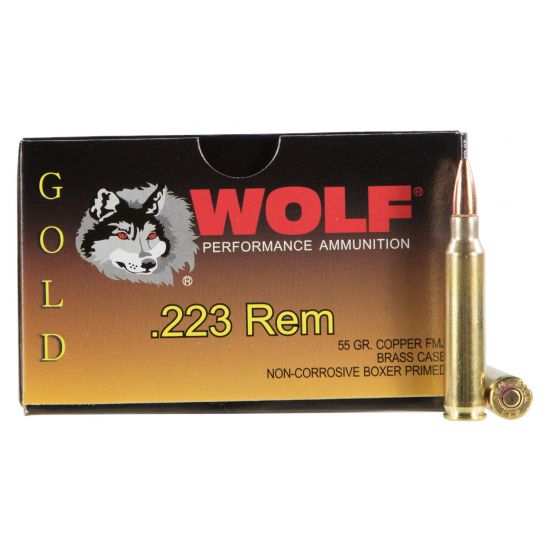 Wolf Perf. Gold 55 gr FMJ 223 Ammo 20rds | Palmetto State Armory