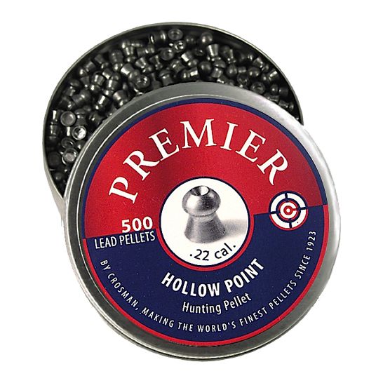 Crosman Premier .22 14.3 gr Hollow Point Pellet, 500/pack - LHP22 ...