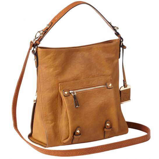 Bulldog Cases Hobo Purse w/ Holster, Cognac (Brown) - BDP-054 ...
