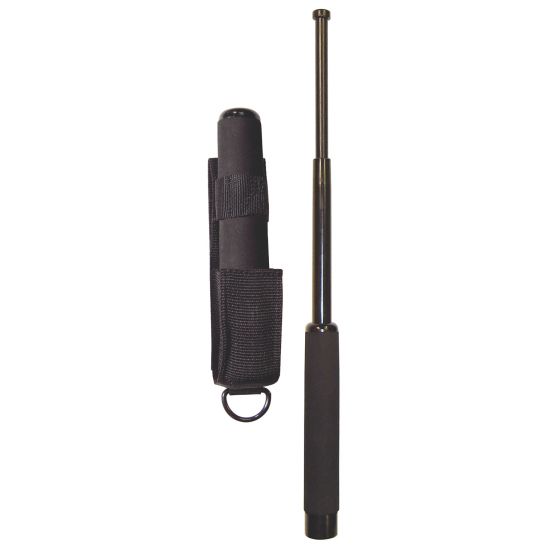 PS Products 16" L Expandable Baton w/ Foam Handle and Sheath, Black ...
