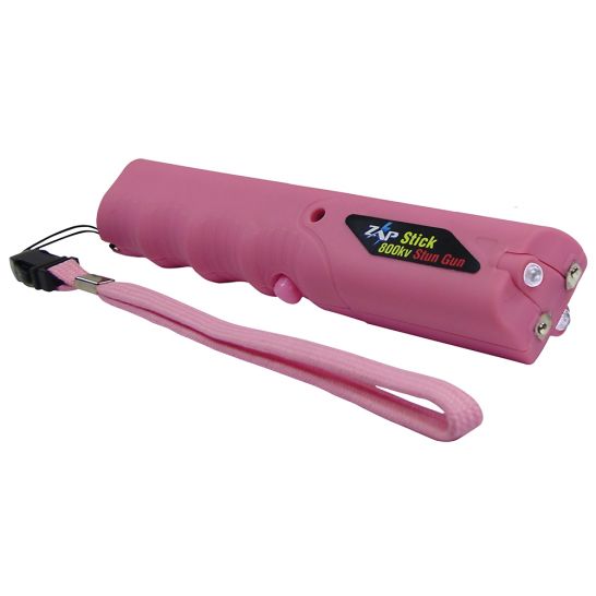 PS Products Zap 0.8 MV 9 oz Portable Stun Gun/Flashlight, Pink ...
