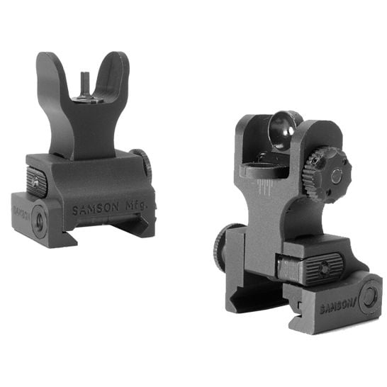 Samson Manufacturing HK Front/A2 Rear Folding Sight Set for AR-15 Style ...
