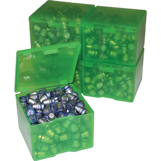 MTM Case Gard 9mm 200 Round Cast Bullet Box, Clear Green, 2/pack ...
