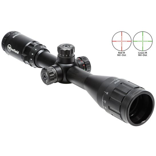 Firefield 3-12x40mm Illuminated Mil-Dot (SPF) Tactical Rifle Scope ...