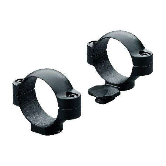 Leupold 1" High Steel 2-Piece Standard Extended Scope Ring, Gloss Black ...