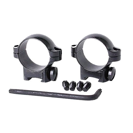Leupold Rimfire 11mm 1" Medium Steel 2-Piece Scope Ring, Gloss Black ...