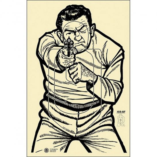 Action Target Law Enforcement 23" x 35" 2009 Version ICE QT Target, 100 ...