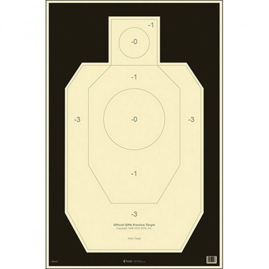 Action Target Law Enforcement 23" x 35" Silhouette Official IDPA Paper ...