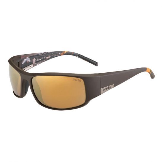 Bolle King Wraparound Eyewear, Polarized Sea Gold Lens - 12120 ...