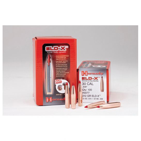 Hornady ELD-X .30 220 gr BT Rifle Bullet, 100/box - 3078 | Palmetto ...
