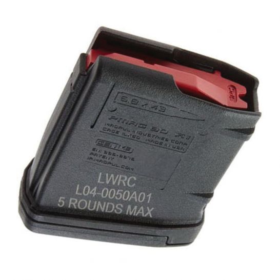 LWRC Magpul P-Mag 5 Round 6.8mm SPC Magazine, Black - 200-0123A02 ...