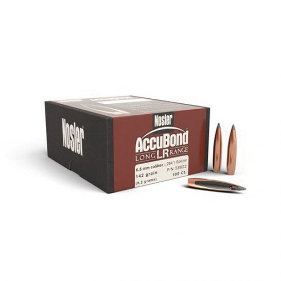 Nosler AccuBond Long Range 6.5mm 142 gr SBT Rifle Bullet, 100/box ...