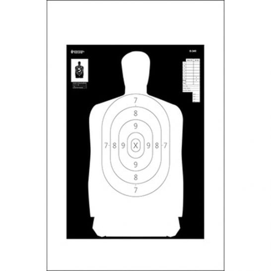 Action Target Law Enforcement 17.5" x 23" Silhouette B-34 Reverse ...