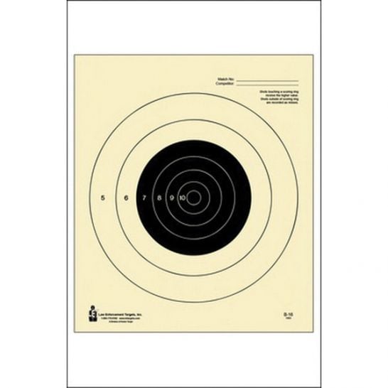 Action Target Law Enforcement 10.5" x 12" NRA Bullseye Target, Yellow ...