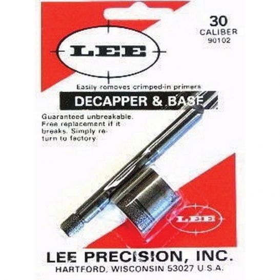 Lee Precision .30 Steel Decapper and Base - 90102 | Palmetto State Armory