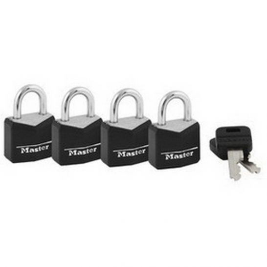 Master Lock Padlock, Black, 4/pack - 121Q | Palmetto State Armory