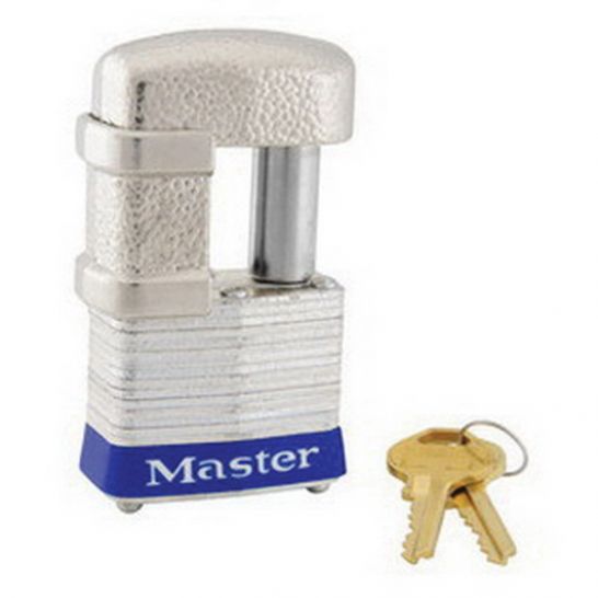 Master Lock Tumbler Padlock w/ Shrouded Shackle, Silver - 37D ...